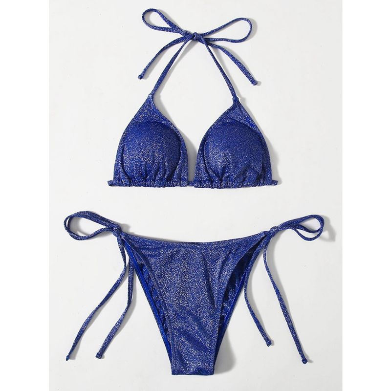 Blauwe Glitter Bikini | Glitter Kleding